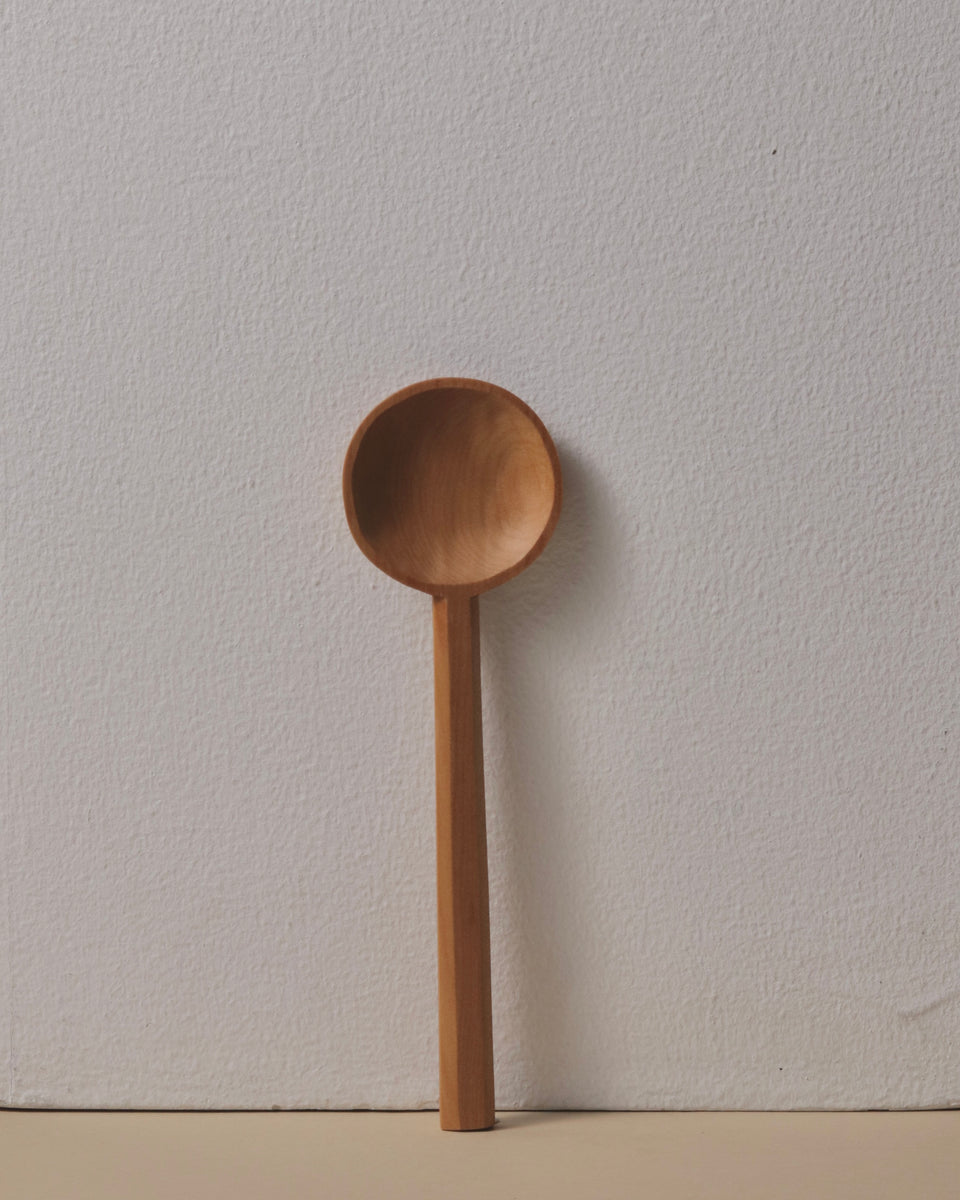 Round Coffee Spoon in Swamp Kauri Chamfered Handle #14 – Petley Store